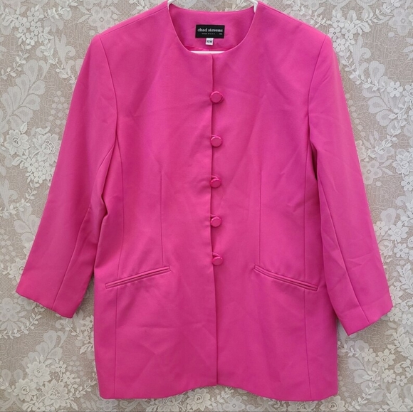 Chad Stevens | Jackets & Coats | Vintage 8s Chad Stevens Hot Pink Suit ...